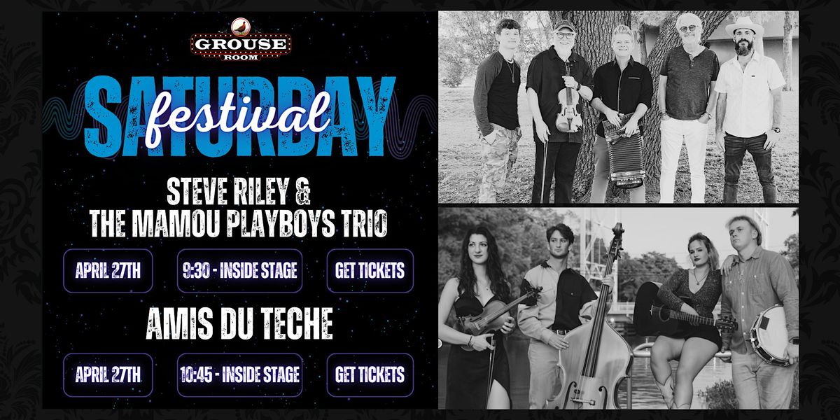 Steve Riley & The Mamou Playboys Trio with Amis Du Teche, The Grouse Room, Lafayette, 27 April ...