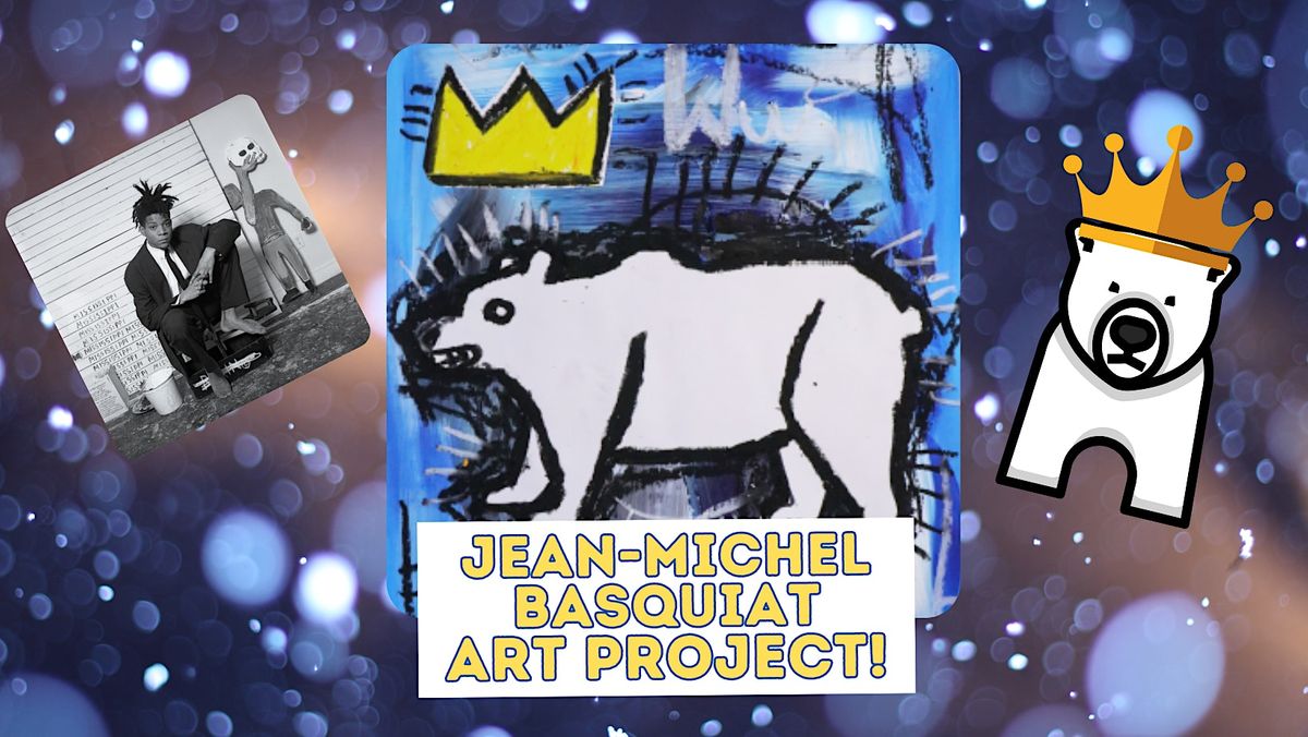 Jean-Michel Basquiat Art Project, Denville Library, 8 February 2024