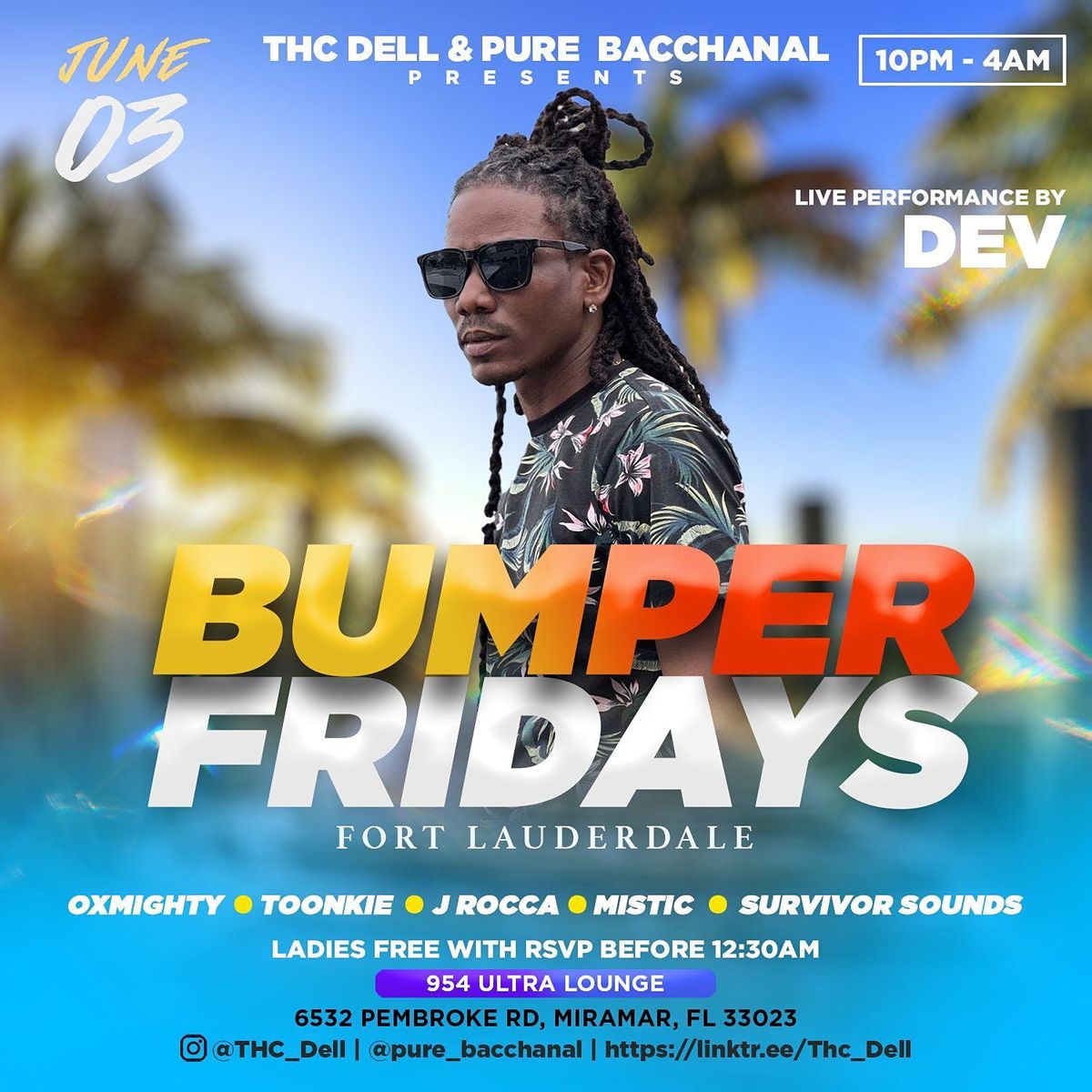 BUMPER FRIDAYS, 954 Ultra Lounge, Miramar, 3 June to 4 June