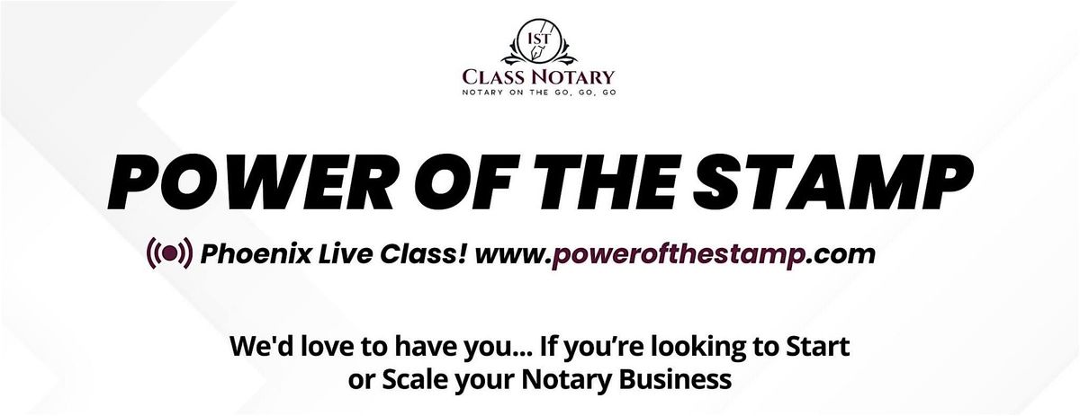 The Power of The Notary Stamp Reloaded, 8900 N Central Ave, Phoenix, 19 ...