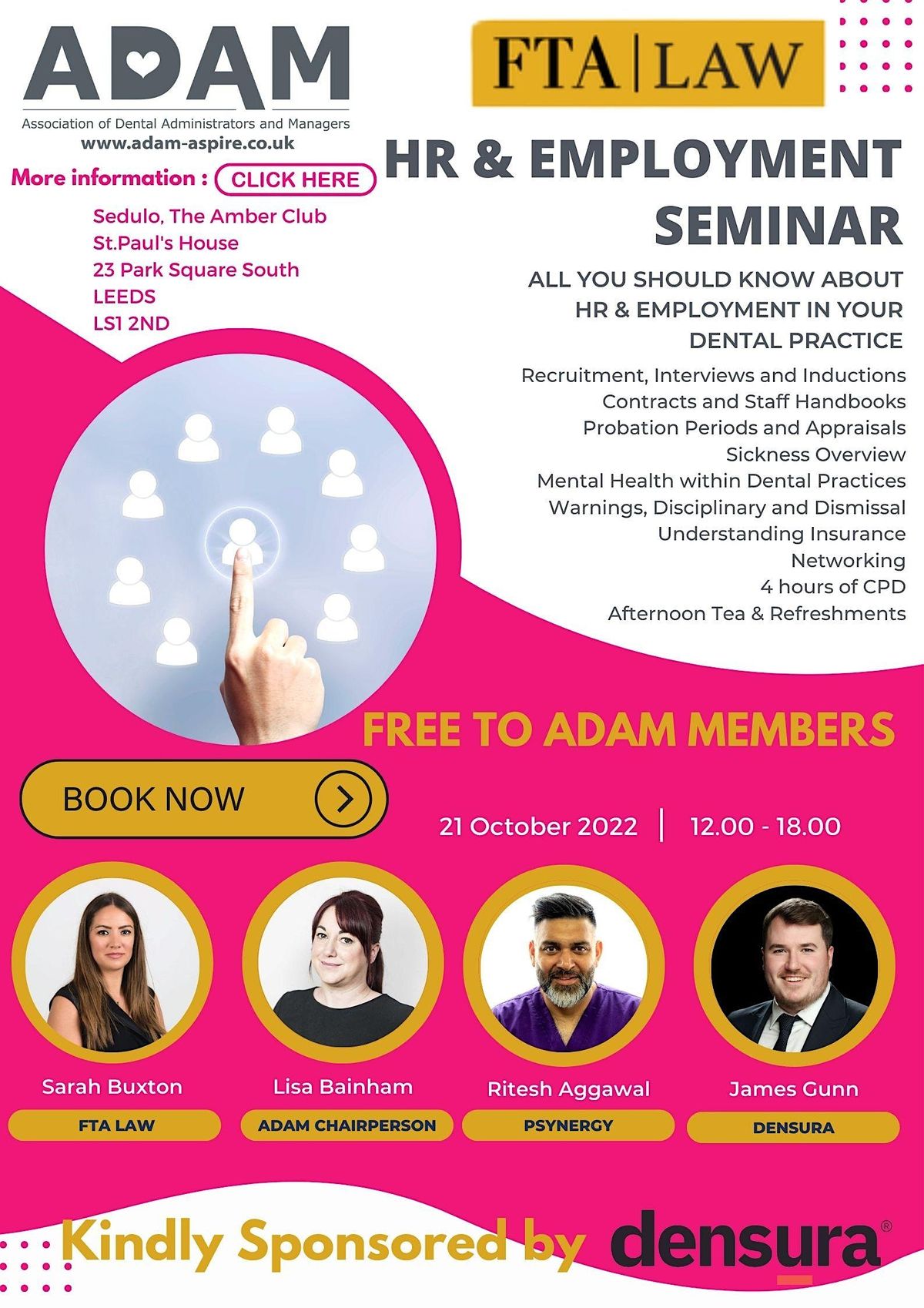 Dental Practice HR & Employment Law with ADAM & FTA Law, Sedulo, Leeds ...