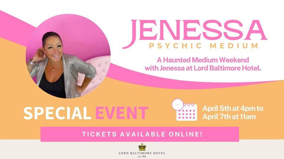 A Haunted Medium Weekend at the Lord Baltimore Hotel with Jenessa Wyatt, 20 W Baltimore St ...