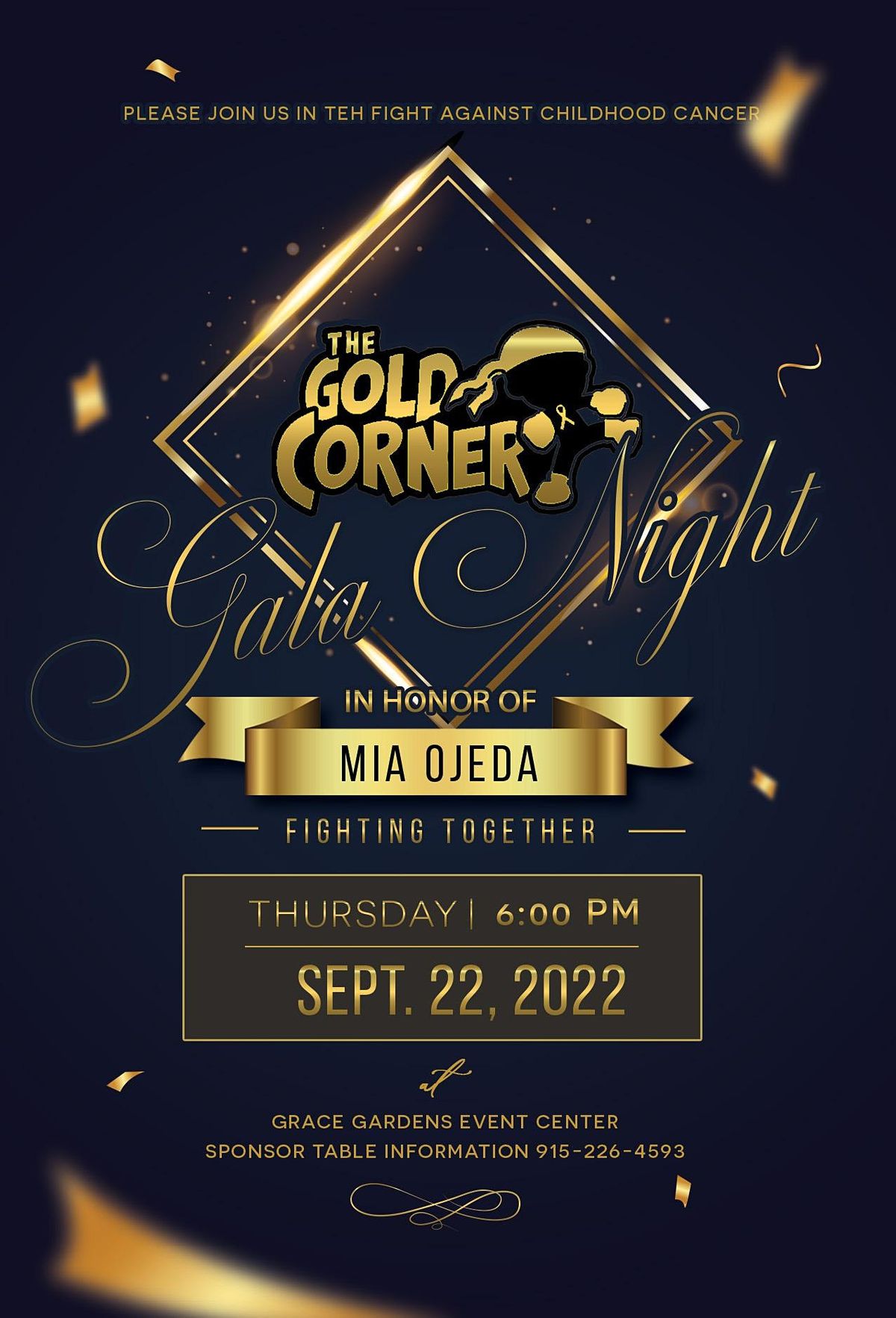 The 2022 Gold Corner Gala, Grace Gardens Event Center, El Paso, 22 ...