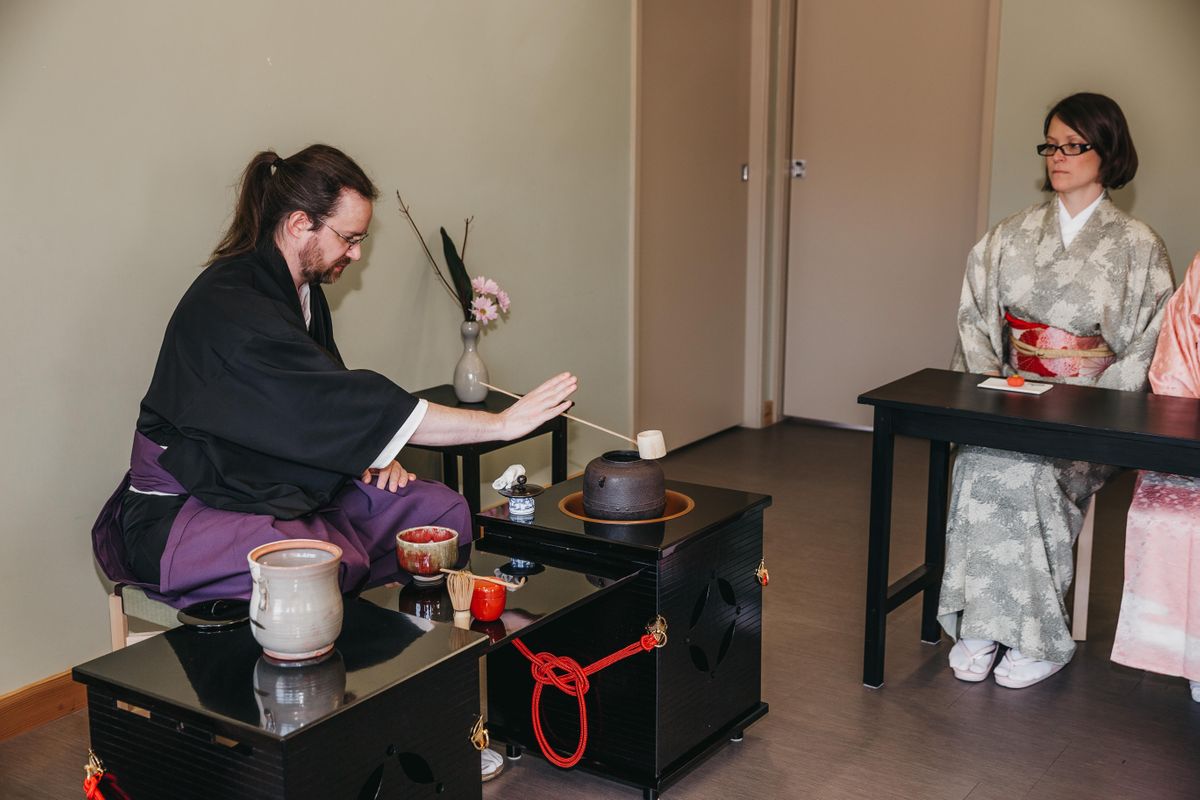 JULY 3rd, 2022 - Japanese Tea Ceremony - Ryurei, Ozawa Pavillion at the ...