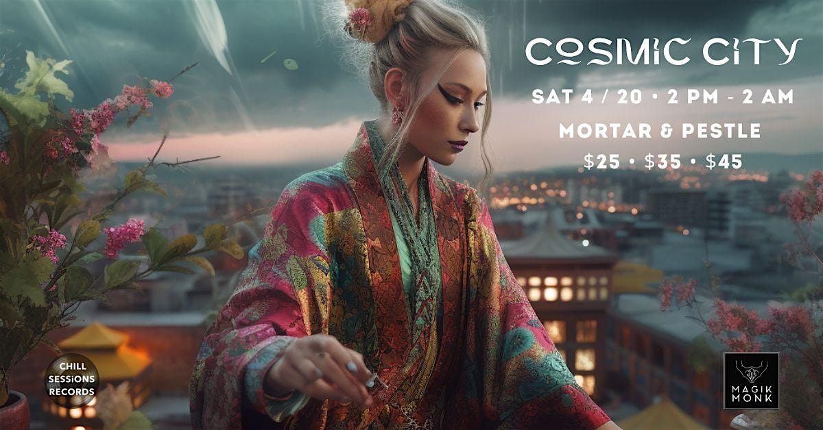 Cosmic City 002 • Rooftop Party Chinatown • Saturday 20 April, Mortar & Pestle, Singapore, 20 ...