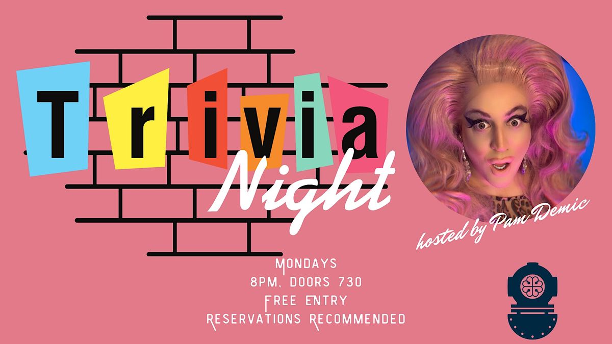 Trivia Night @ The Bell, Hosted by Pam Demic, The Diving Bell Social ...