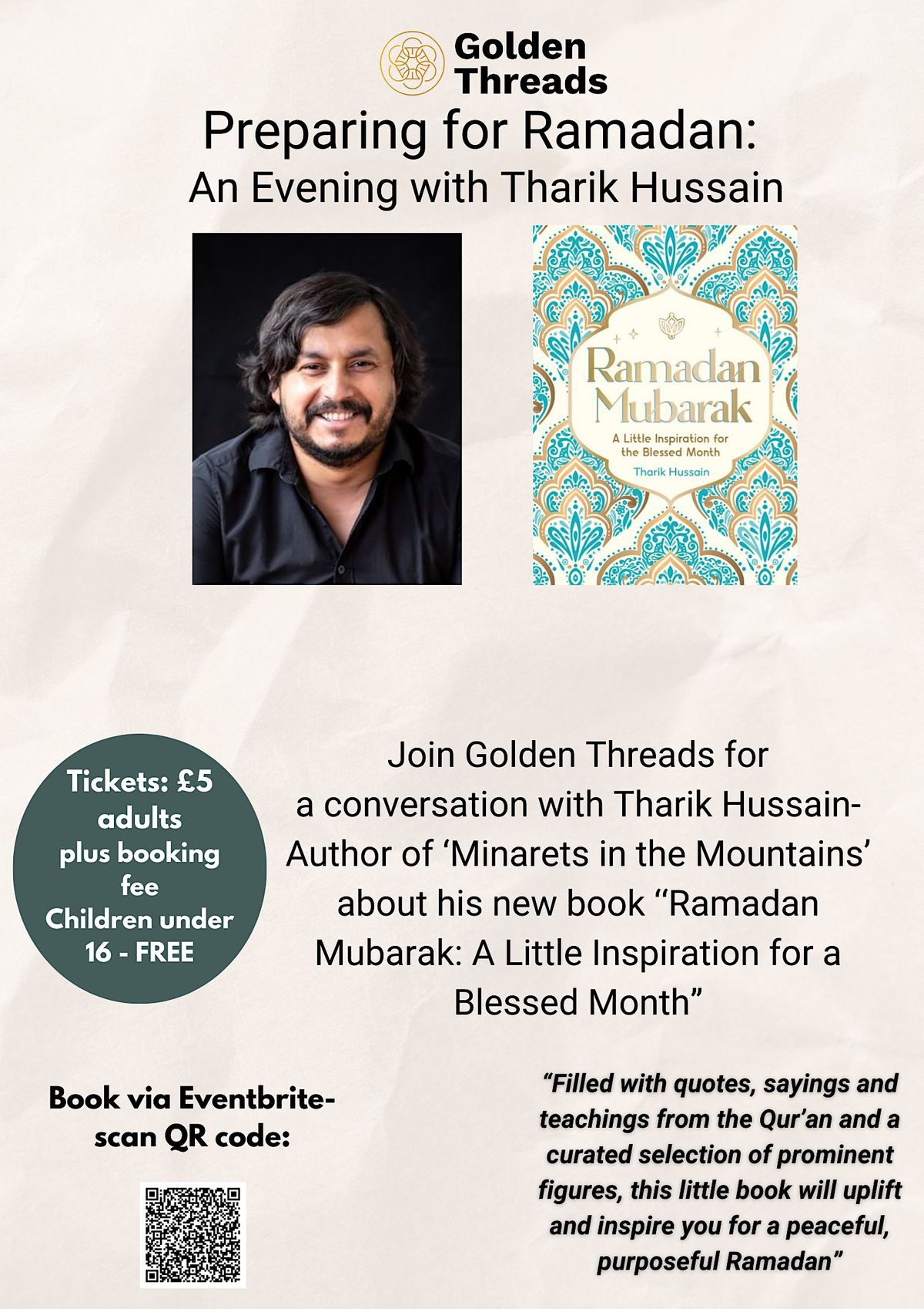 Preparing for Ramadan: An Evening with Tharik Hussain, Rumi's Kitchen ...