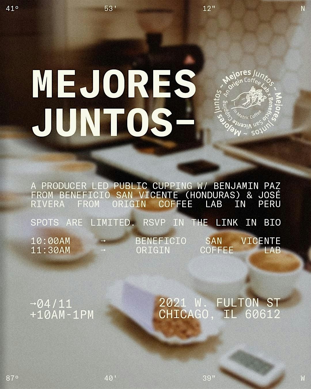 Mejores Juntos Cupping, Metric Coffee Co., Chicago, 11 April 2024