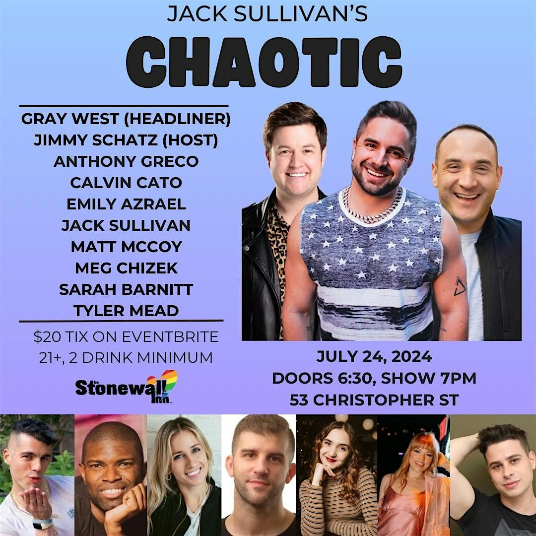 Jack Sullivans CHAOTIC at Stonewall, Stonewall Inn, Christopher Street, New York, NY, USA, 24 ...