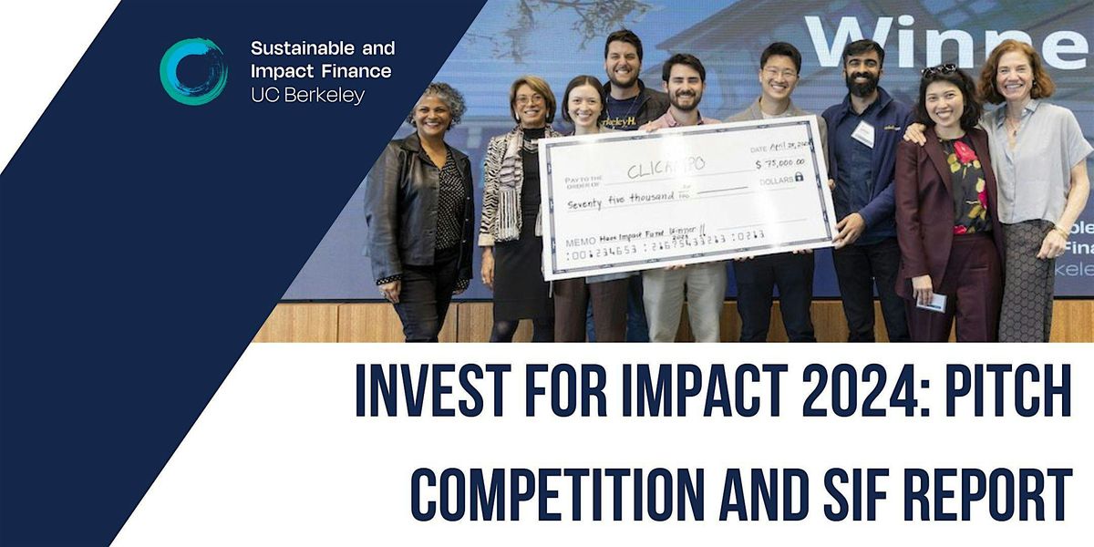 Invest for Impact 2024: Pitch Competition and SIF Report, Spieker Forum ...