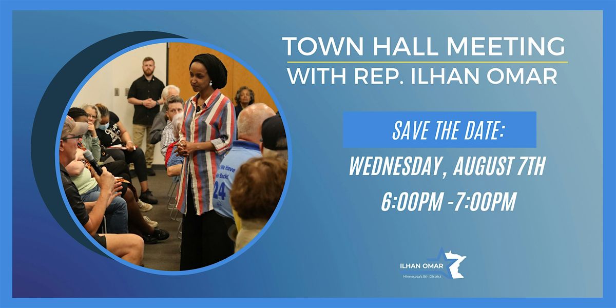 Rep. Omar In-Person Town Hall (August 2024), Mount Olivet Lutheran ...
