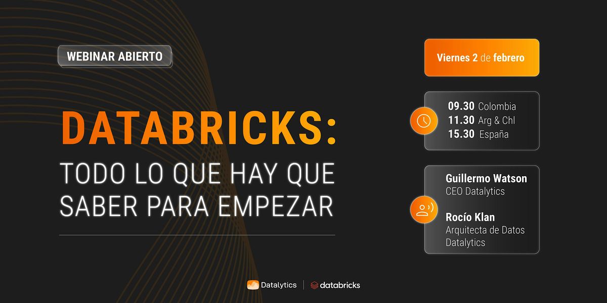 Databricks: todo lo que hay que saber para empezar, Online, 2 February 2024