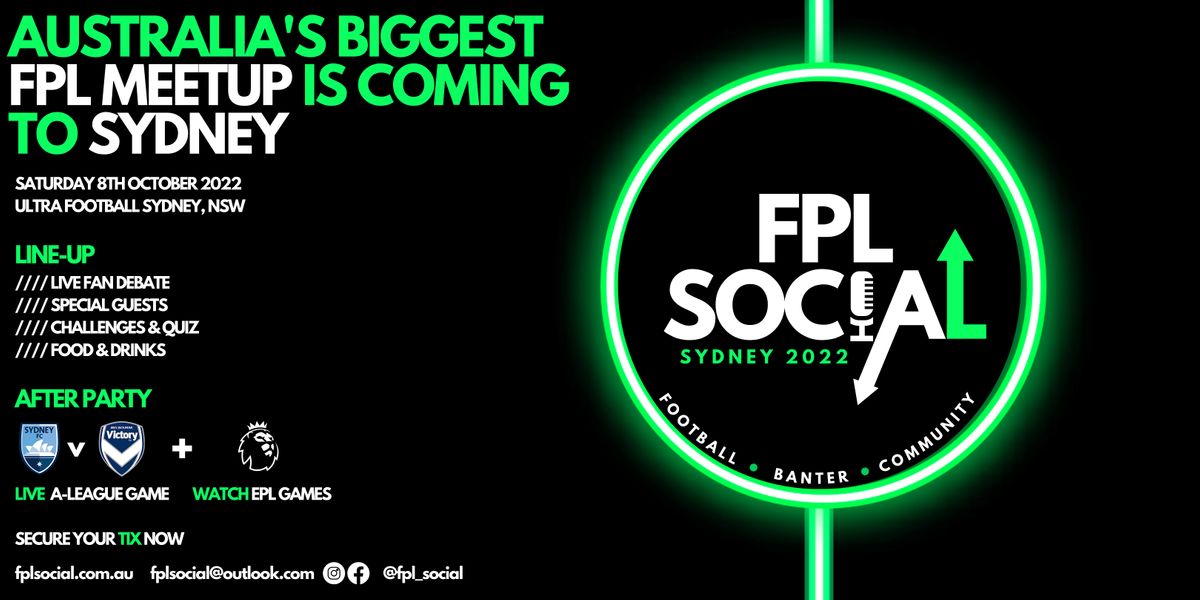 FPL Social Sydney 2022, Ultra Football, Alexandria, 8 October 2022