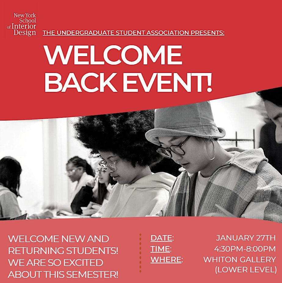 Welcome Back USA Event, New York School of Interior Design, 27 January 2023