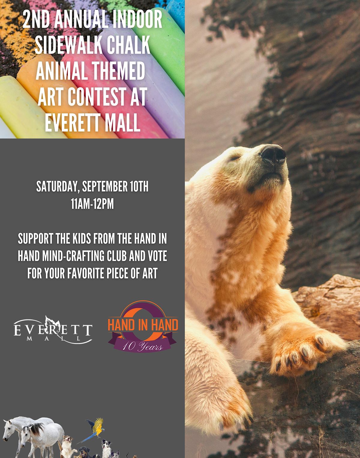 2nd Annual Indoor Sidewalk Chalk Animal Themed Art Contest, 1402 SE ...