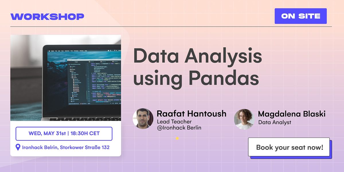 Data Analysis using Pandas, Ironhack Berlin, 31 May 2022