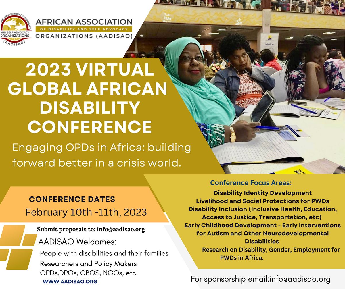 2023 AADISAO Virtual Annual Disability Conference - Engaging OPDs in ...