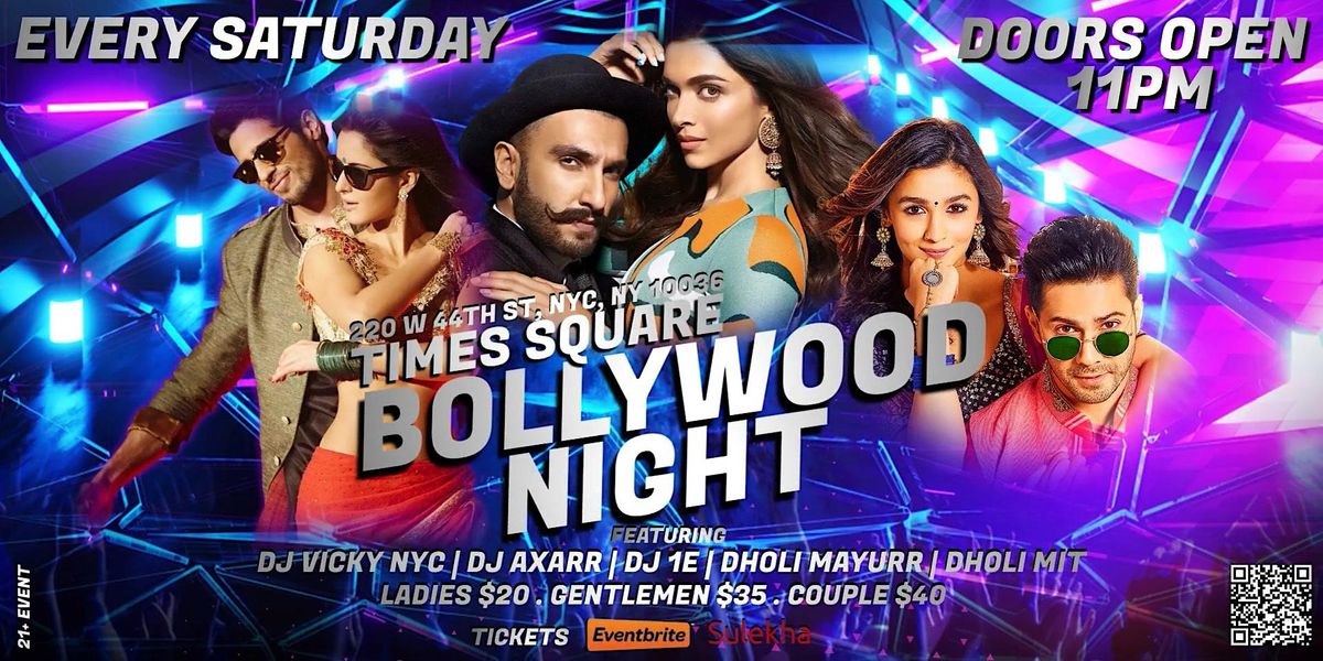 Bollywood Nights Desi Party @Times Square, NYC., Bacalls Blue Midtown ...