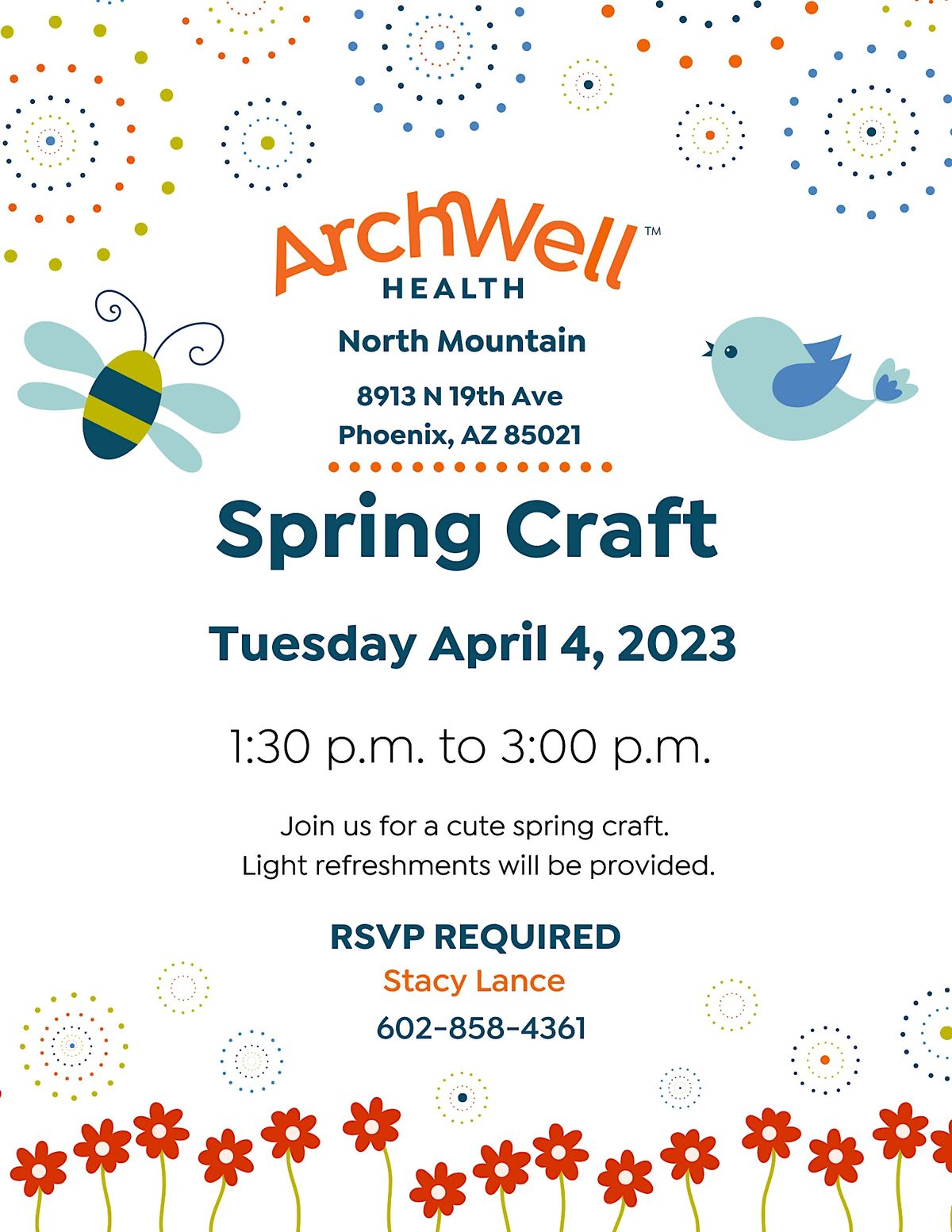Spring Craft at ArchWell Health for seniors age 60 and over, ArchWell ...