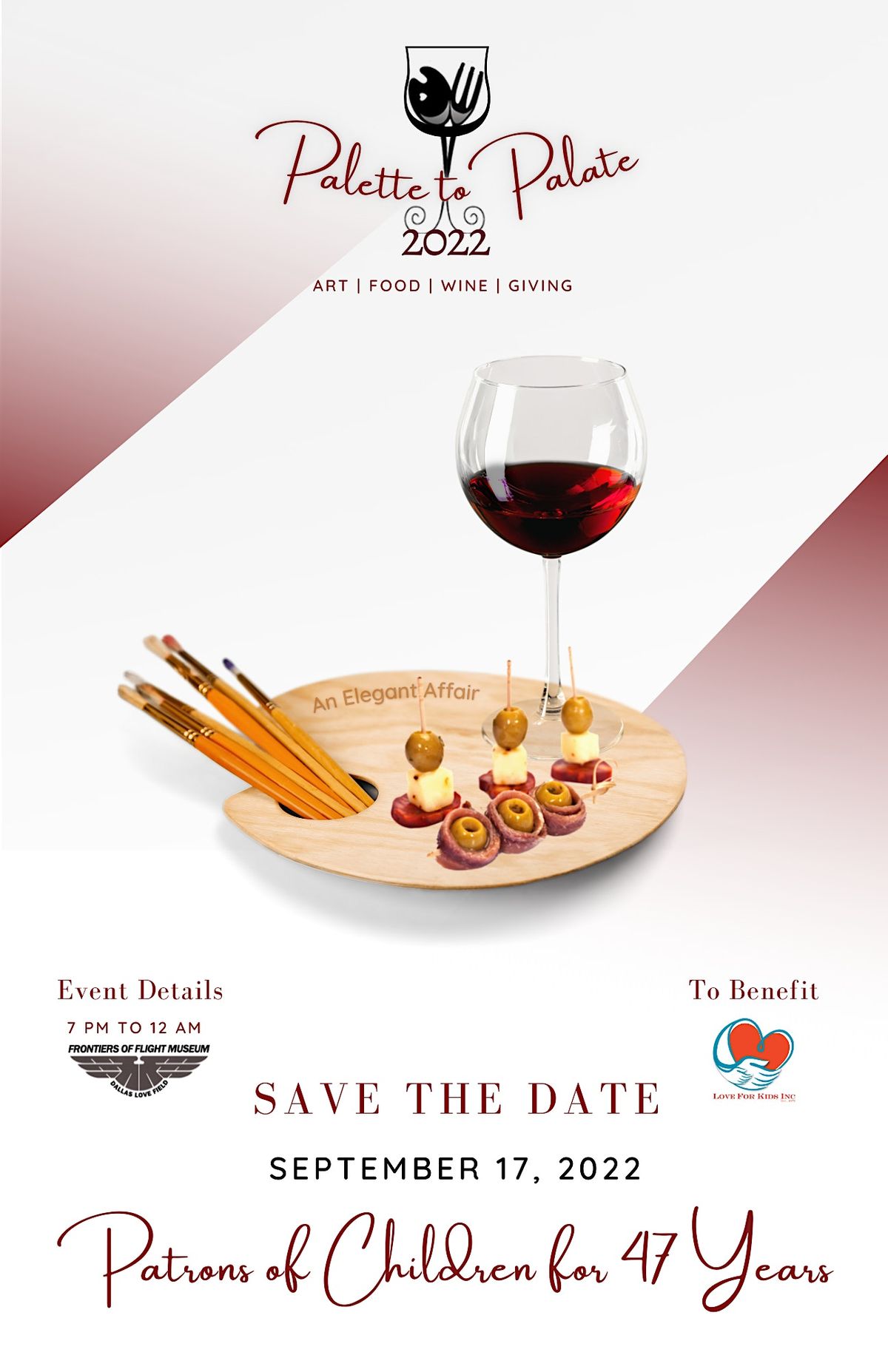 PALETTE TO PALATE 2022 ART | WINE | FOOD | GIVING DIAMOND ANNIVESARY ...