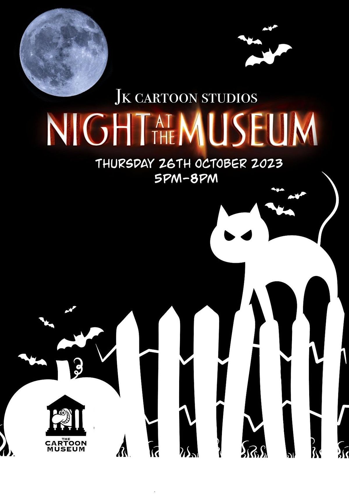 JKCS: Night at the Museum @ The Cartoon Museum, The Cartoon Museum, London, 26 October 2023