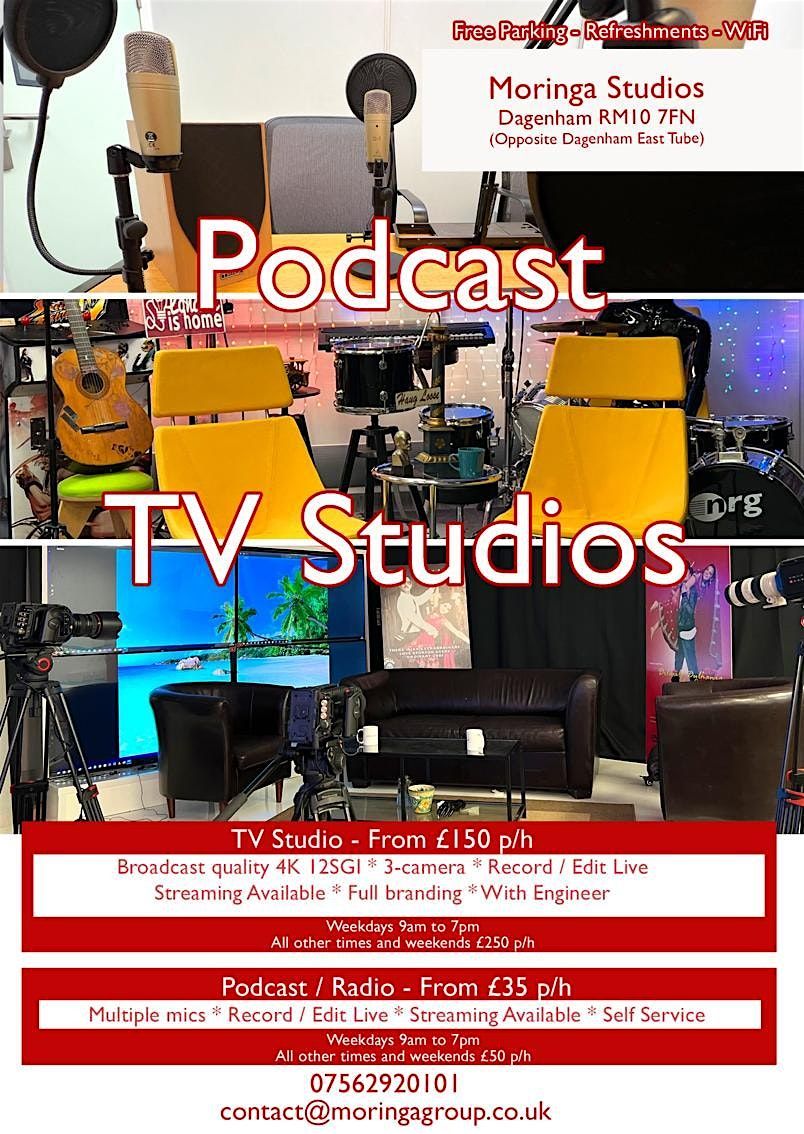 Join us at East Londons Newest Moringa Studios Open House film/tv ...