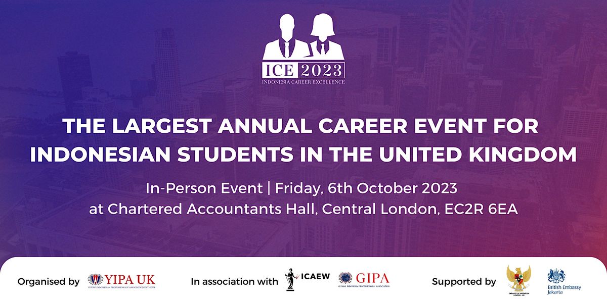 Indonesia Career Excellence 2023 (Professionals Admission Ticket), The ...