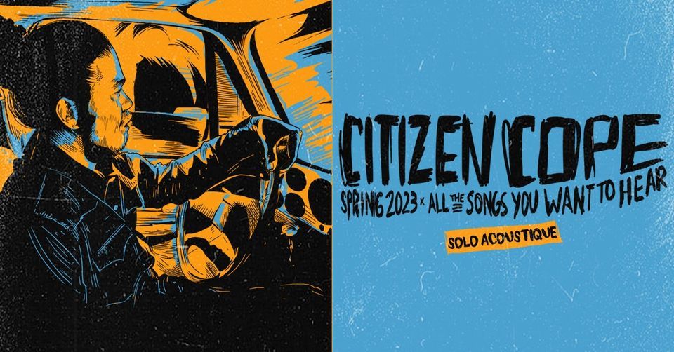 Citizen Cope: Spring 2023 - Solo Acoustic | Le Studio TD, Le Studio TD ...