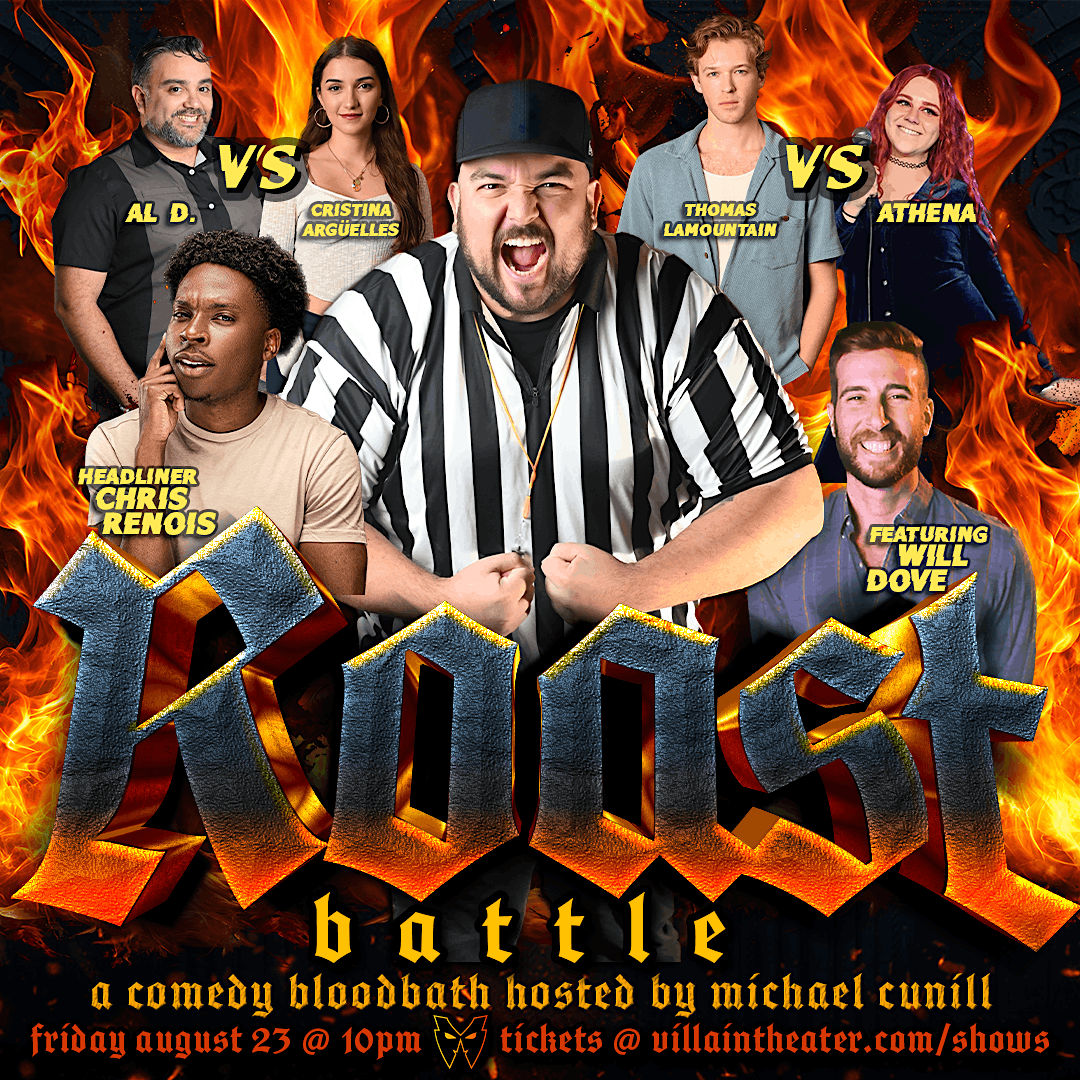 Roast Battle Stand-Up Comedy Show, Villain Theater, Miami, 23 August 2024
