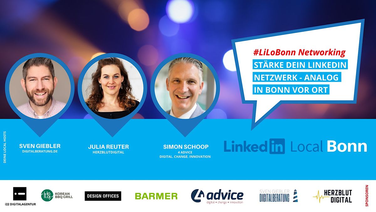 LinkedIn Local Bonn - #LiLoBonn Vol. 10, DesignOffices - am Bonner Hauptbahnhof, 1 June 2023
