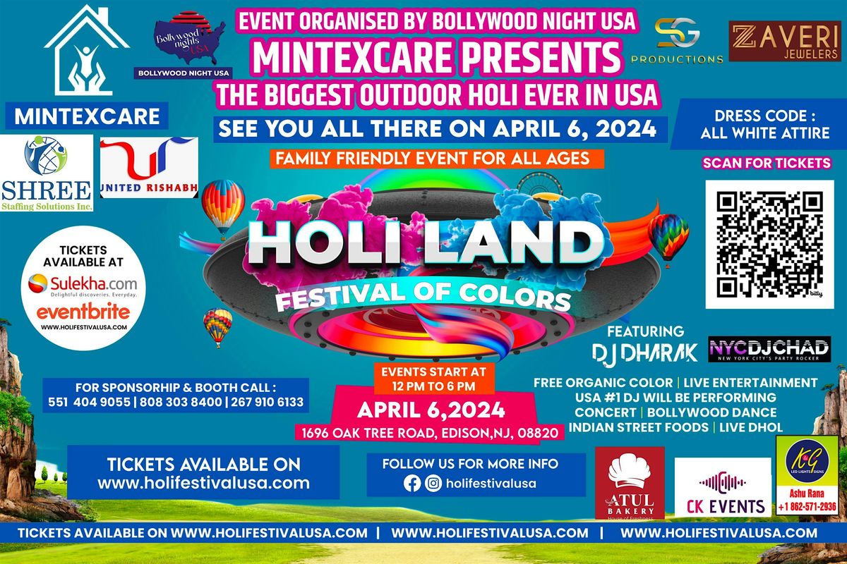 Biggest Spring Festival Of Colors Holi Hai By Holland On Oak Tree Road ...