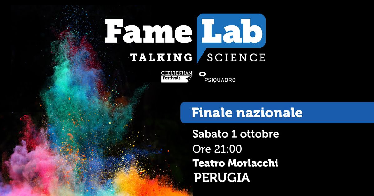 Finale Nazionale FameLab Italia 2022, Teatro Morlacchi, Perugia, 1 ...