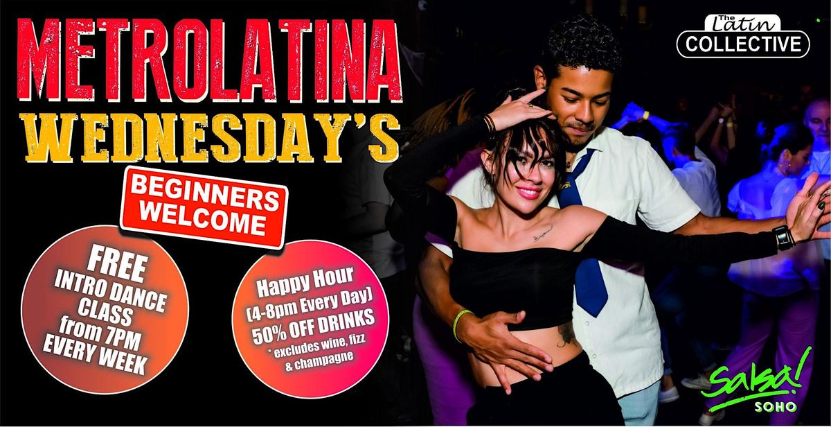 SALSA BACHATA EVERY WEDNESDAY - FREE SALSA CLASS / FREE ENTRY / FREE ...