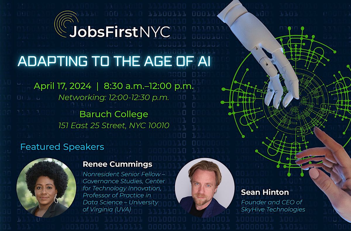 Adapting To The Age Of Ai Baruch College Welcome Center New York 17 April 2024