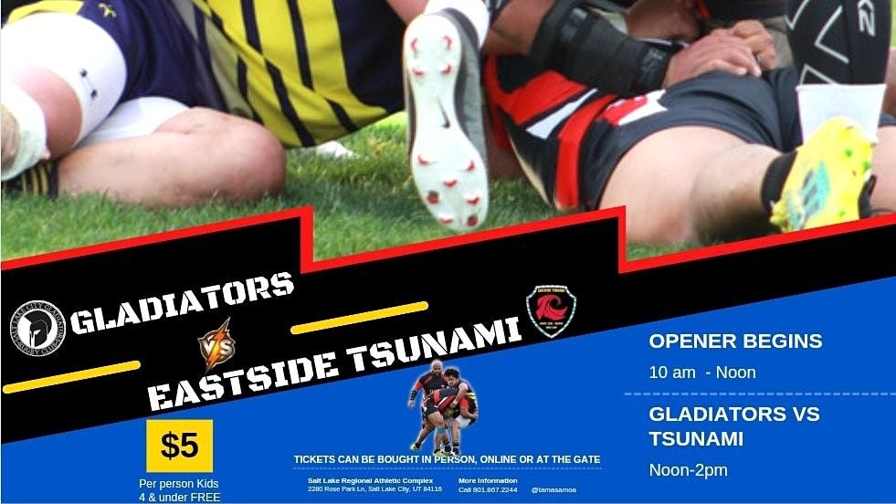 Gladiators vs Eastside Tsunami, Regional Athletic Complex, Salt Lake City, 4 June 2022