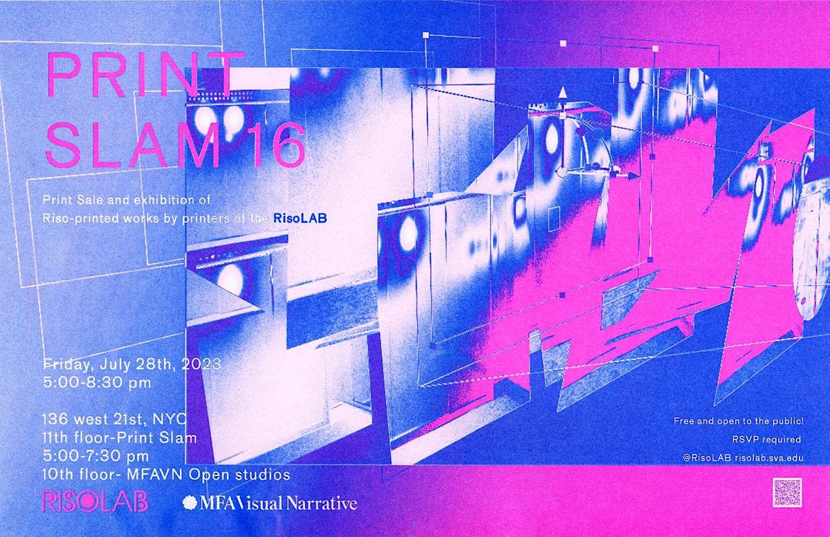 PRINT SLAM 16 at the RisoLAB, SVA RisoLAB, New York, 28 July 2023