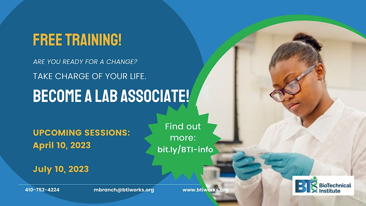 Free Training-Become A Lab Tech in 2023: Get Ready For Your New Career ...