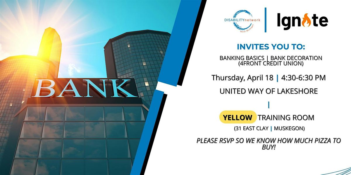 Banking Basics | Bank Decorating Craft, United Way (Yellow Room ...