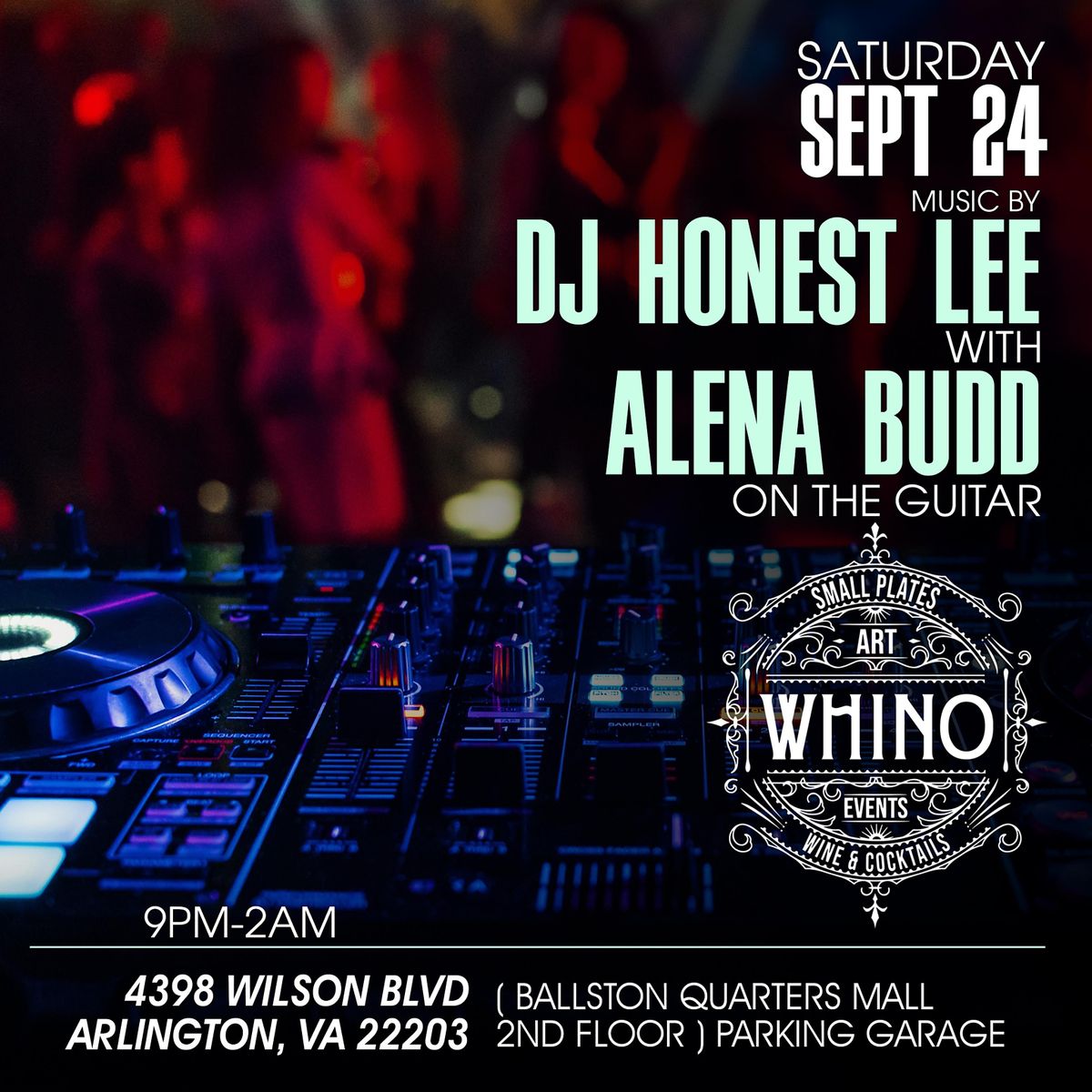 DJ Honest Lee with Alena Budd on the Guitar, WHINO, Arlington, 24 ...