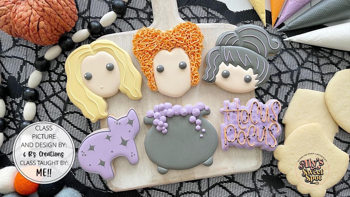 Hocus Pocus Cookie Decorating Class - Beginner Friendly - Sip and ...