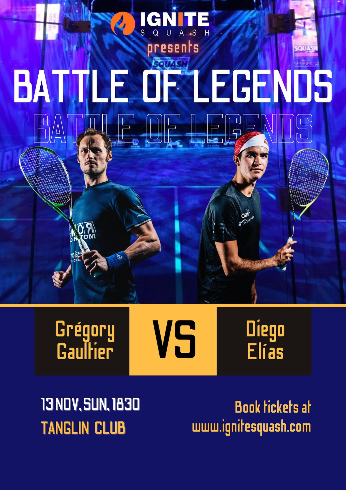 Battle of Legends, Tanglin Club, Singapore, 13 November 2022