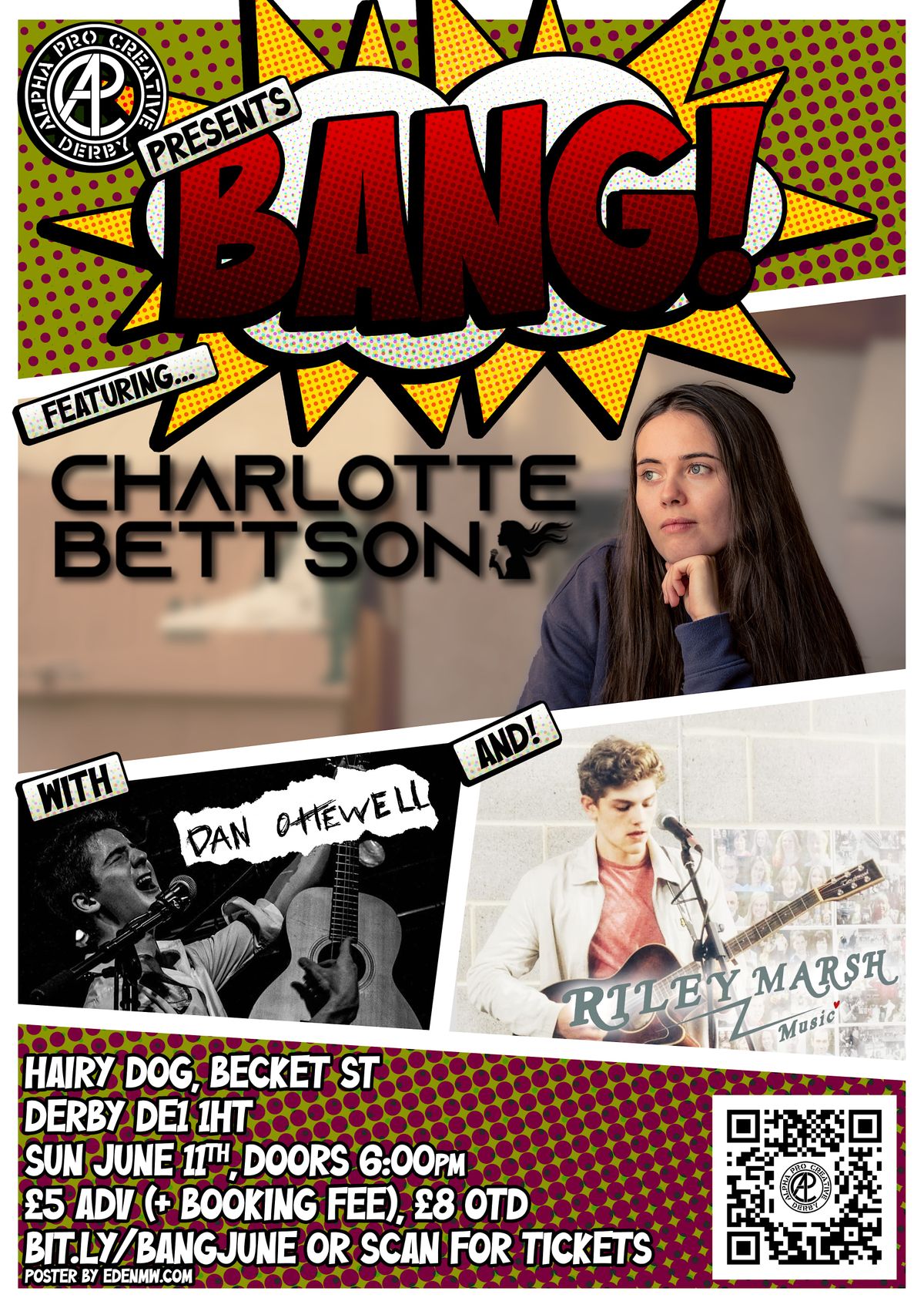 BANG featuring Charlotte Bettson, Dan Ottewell, and Riley Marsh, The Hairy Dog, Derby, 11 June 2023