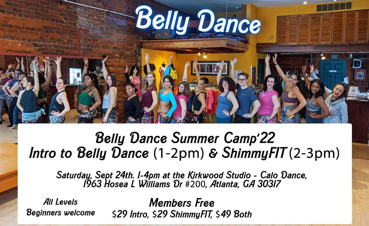 Summer Camp - Intro to Belly Dance & ShimmyFIT, Kirkwood Studio - Calo Dance, Atlanta, 24 ...