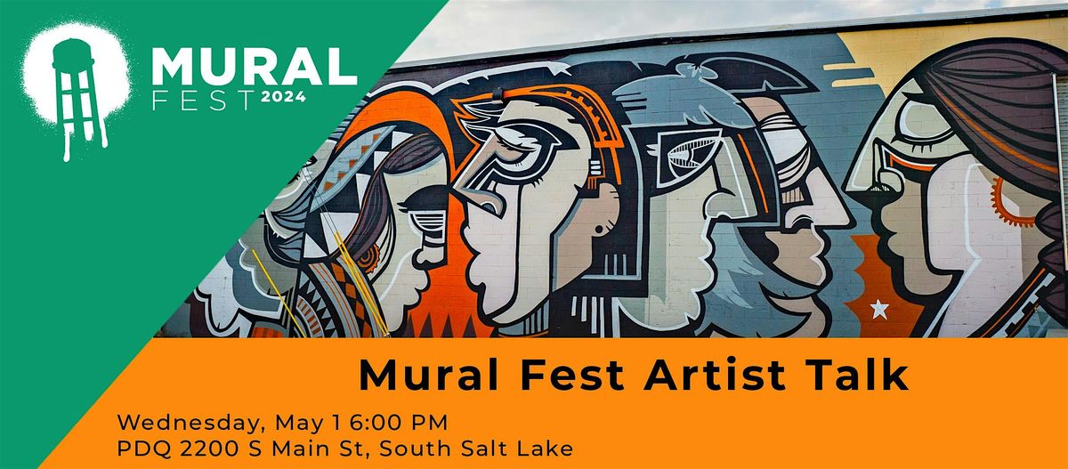 Mural Fest Artist Talk 2024, PDQ, South Salt Lake, 1 May 2024