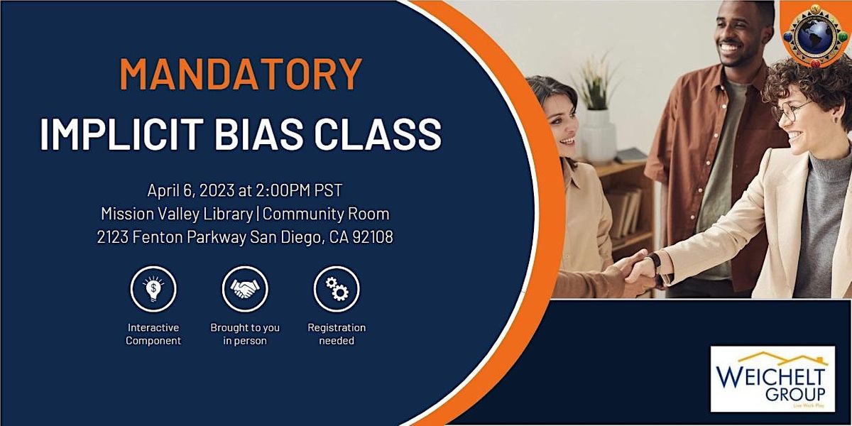 Mandatory Implicit Bias Class, Mission Valley Branch Library, San Diego ...