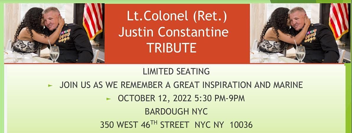 Lt. Colonel (Ret.) Justin Constantine Tribute, 350 W 46th St, New York ...