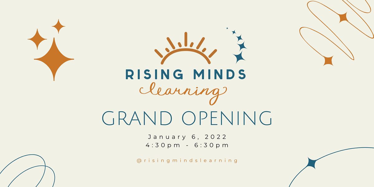 Rising Minds Grand Opening!, 29 E Wright St, Pensacola, 6 January to 7 ...