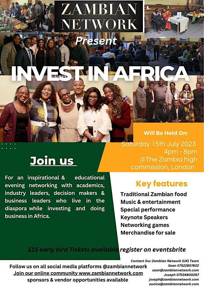 Invest in Africa - Business Networking Event, High Commission for the ...