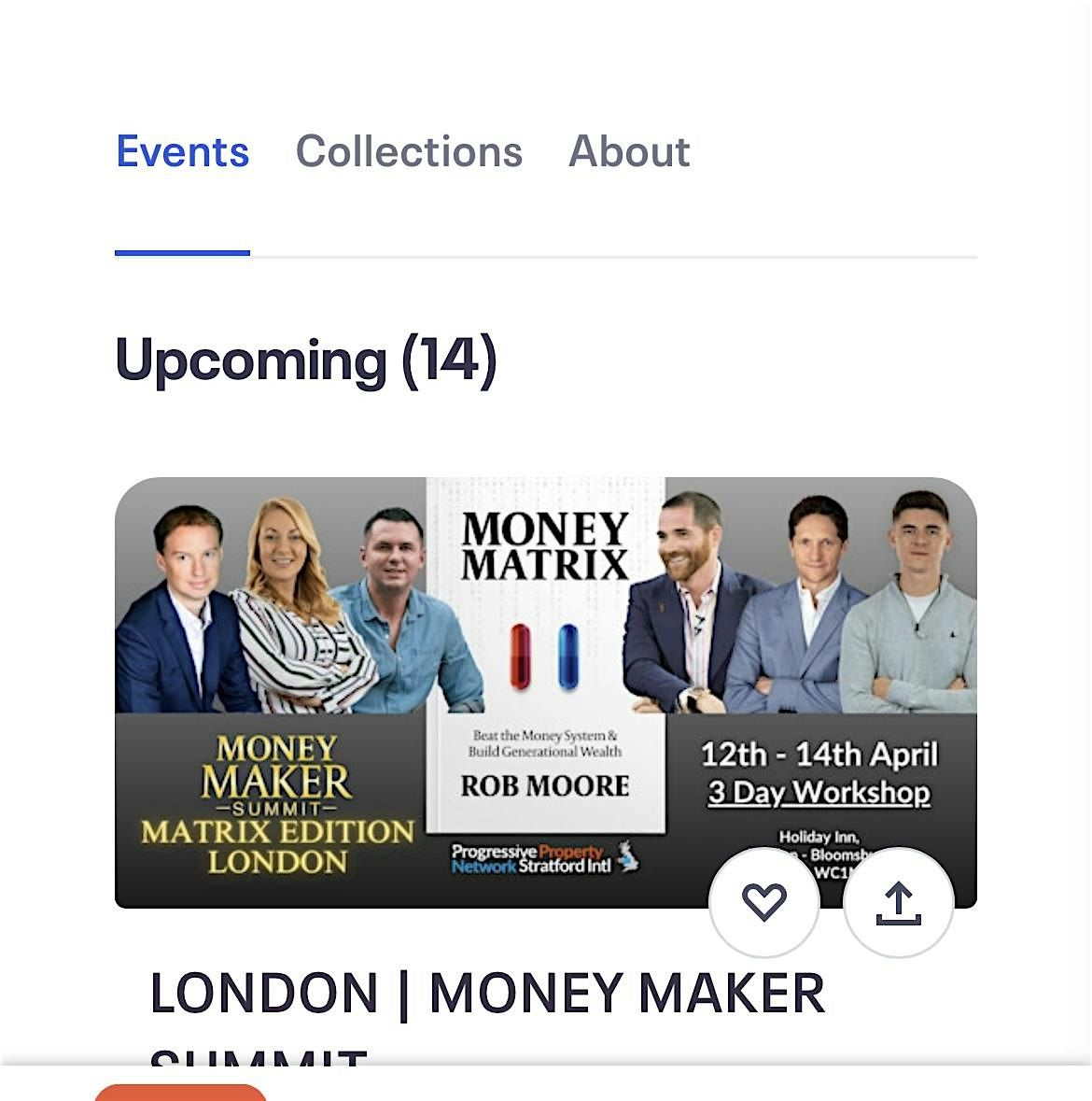 The Money Maker Summit LONDON with Rob Moore, Holiday Inn London - Bloomsbury, 12 April to 14 April