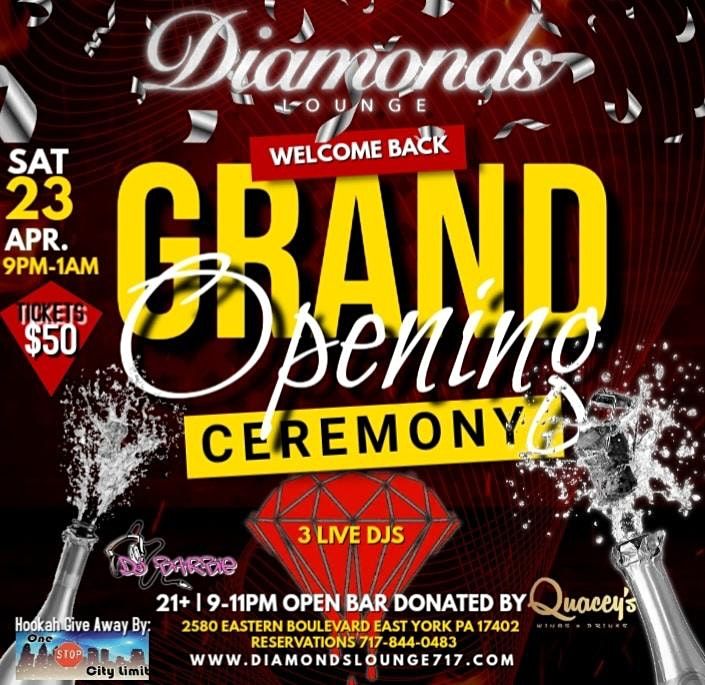 Diamonds Lounge Grand Opening, 2580 Eastern Blvd, East York, 23 April ...